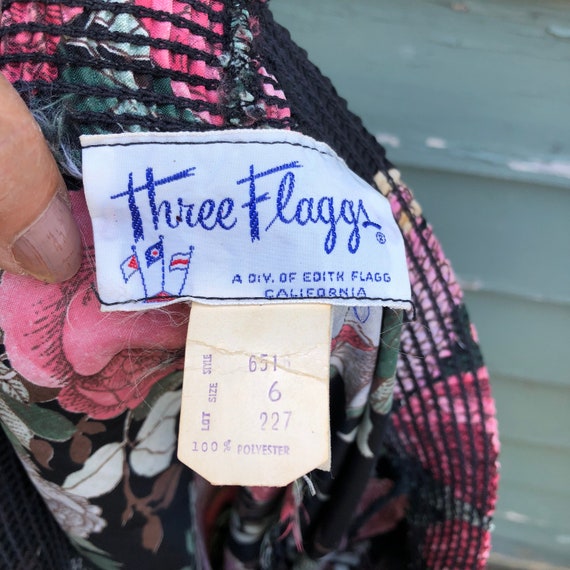 Vintage Edith Flagg Three Flaggs floral midi long ski… - Gem