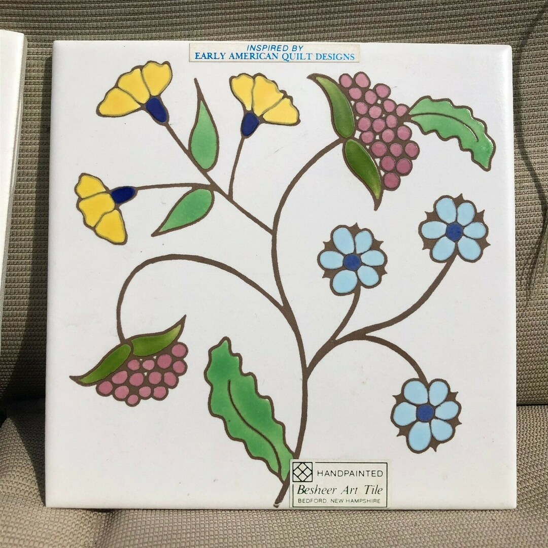 Besheer Art Tile Early American Quilt Design Boston Fine Art Museum - Etsy
