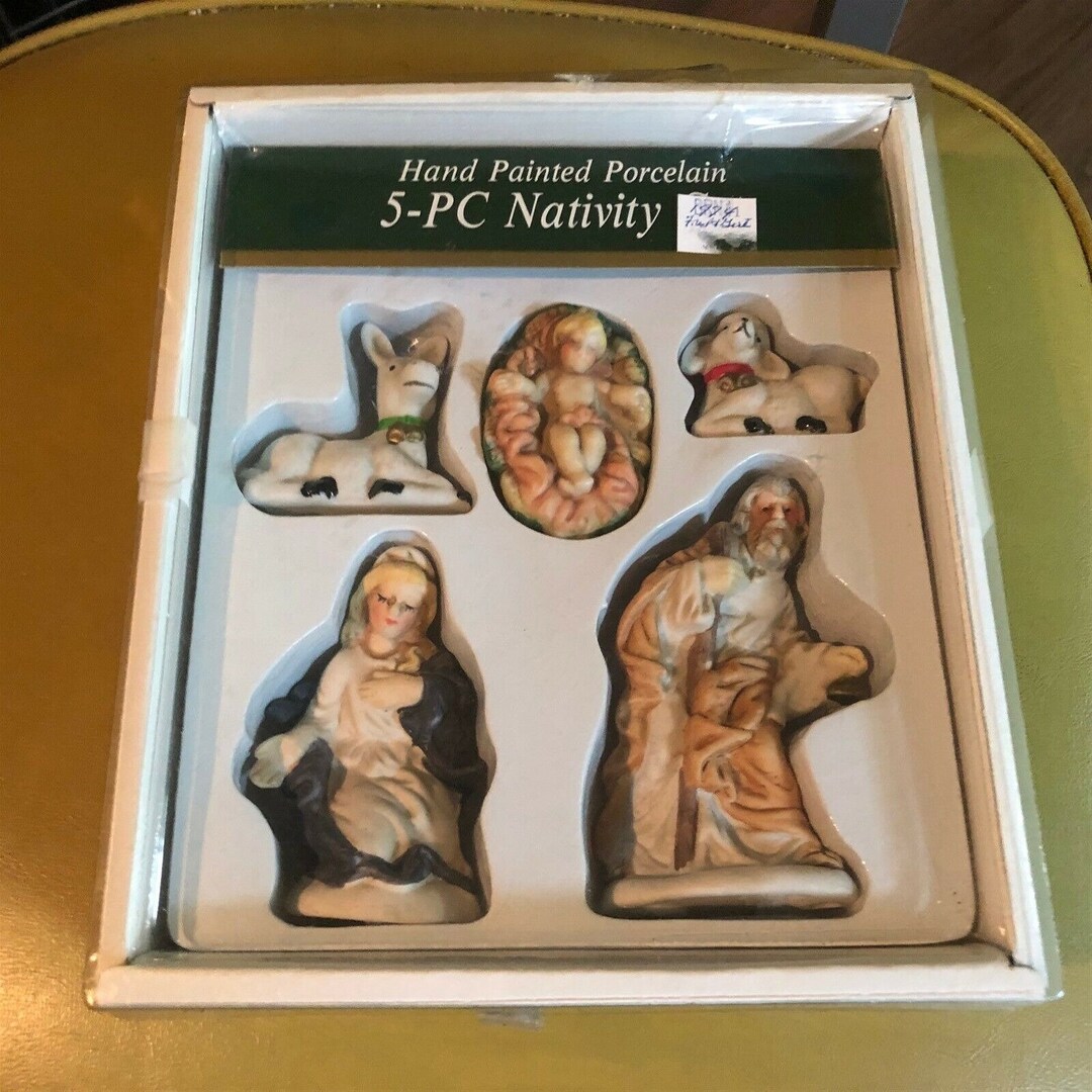 Vintage Brinn's Nativity Set 5 Piece in Original Box BHX1084 - Etsy