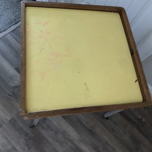 Baby Butler Table Vintage Mid Century Child Table on Wheels Chalkboard ...