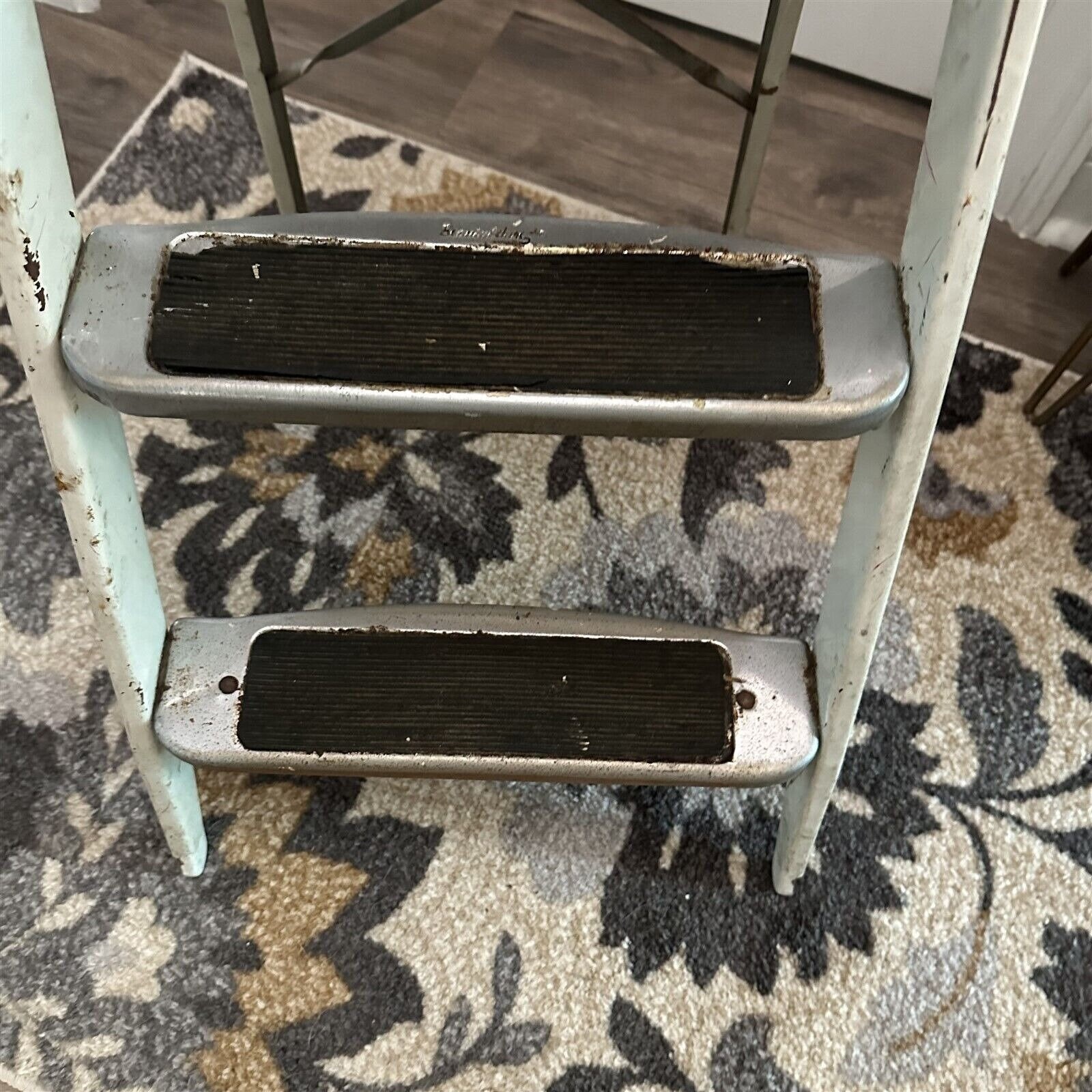 Vintage Folding Step Stool Beautyware Stepstool Mid Century Modern ...