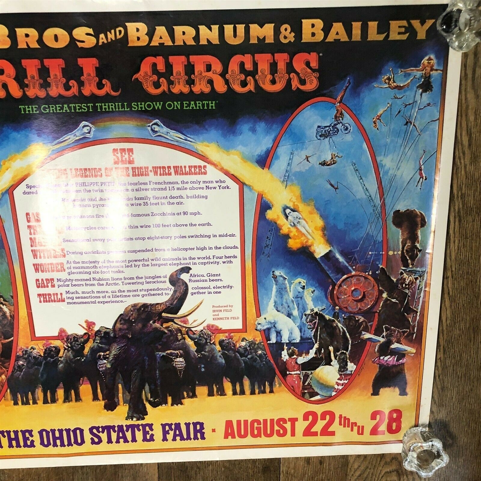 Vintage RINGLING Bros and BARNUM & BAILEY Thrill Circus Ohio State Fair ...