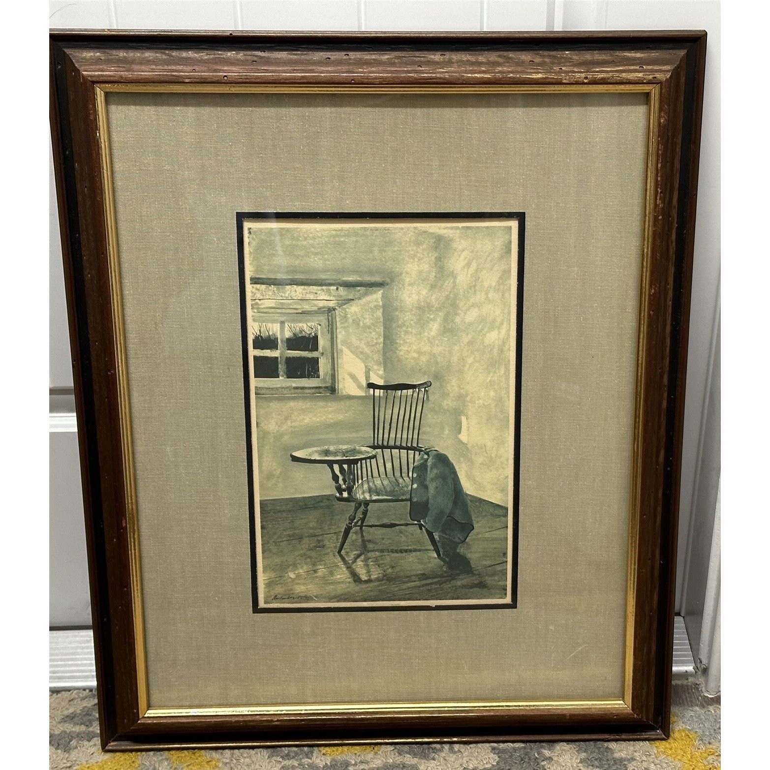 Andrew Wyeth WRITING CHAIR Art Print Framed Matted Rustic Frame - Etsy