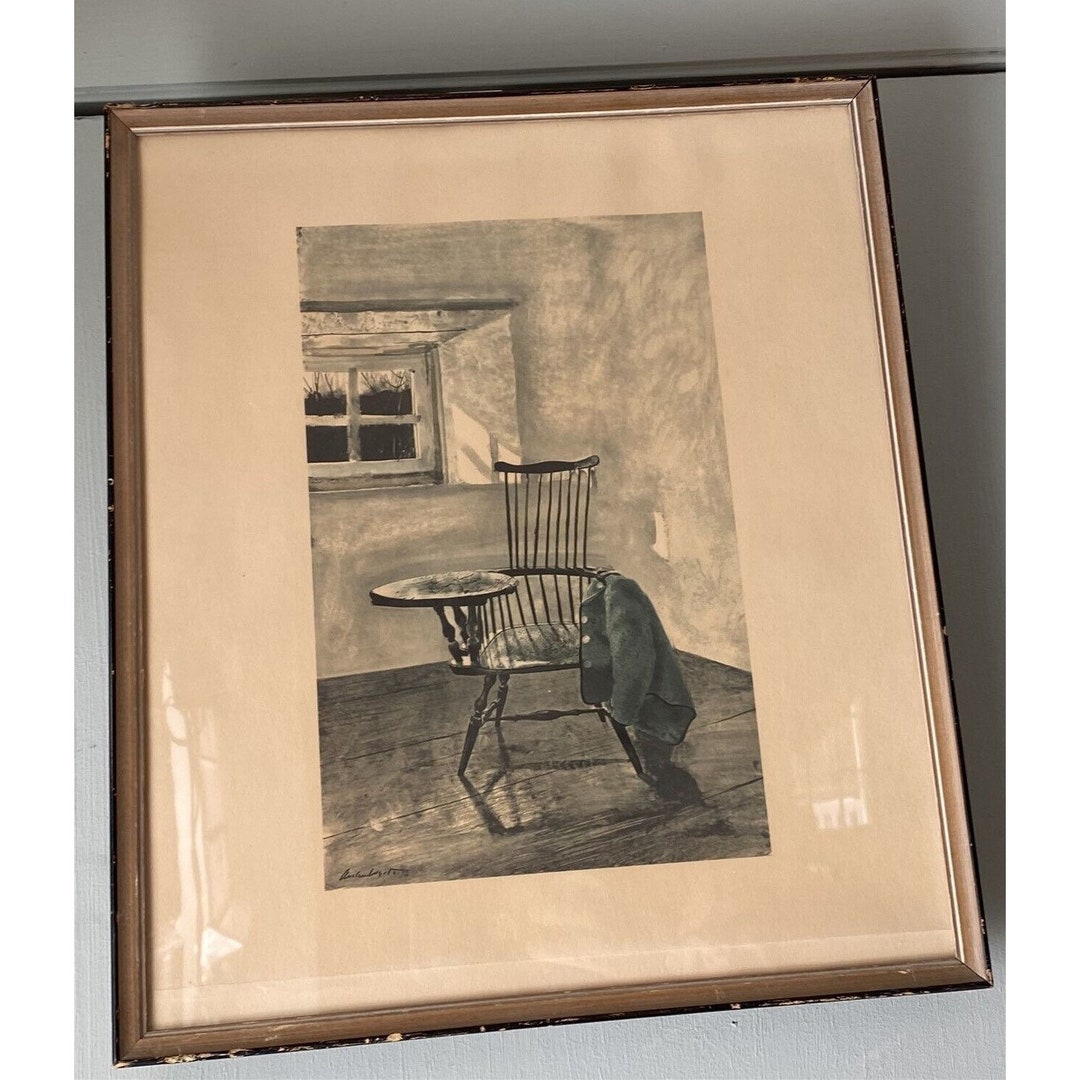 Andrew Wyeth WRITING CHAIR Art Print Framed - Etsy
