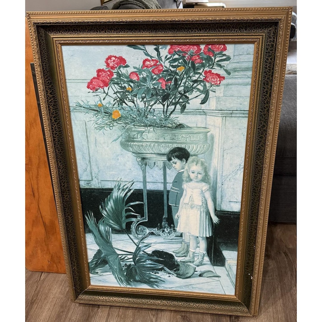 Cedar Creek Collection Framed Art the Broken Flower Pot Jan Verhas - Etsy