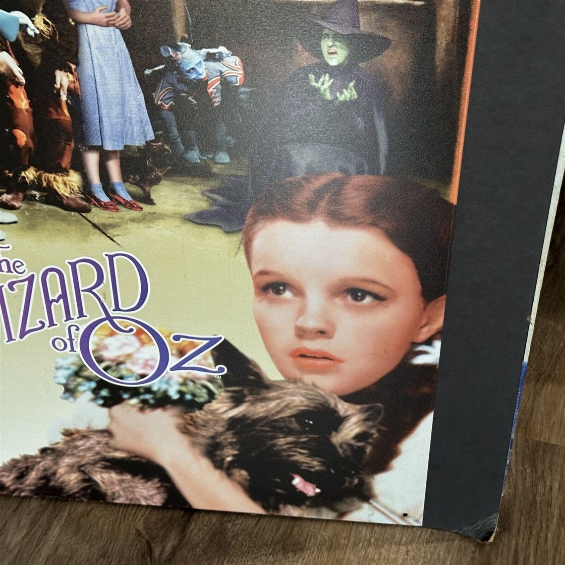 Vintage Wizard of Oz Tin Sign Plaque Dorothy Witch Melting Kmart 1990's ...