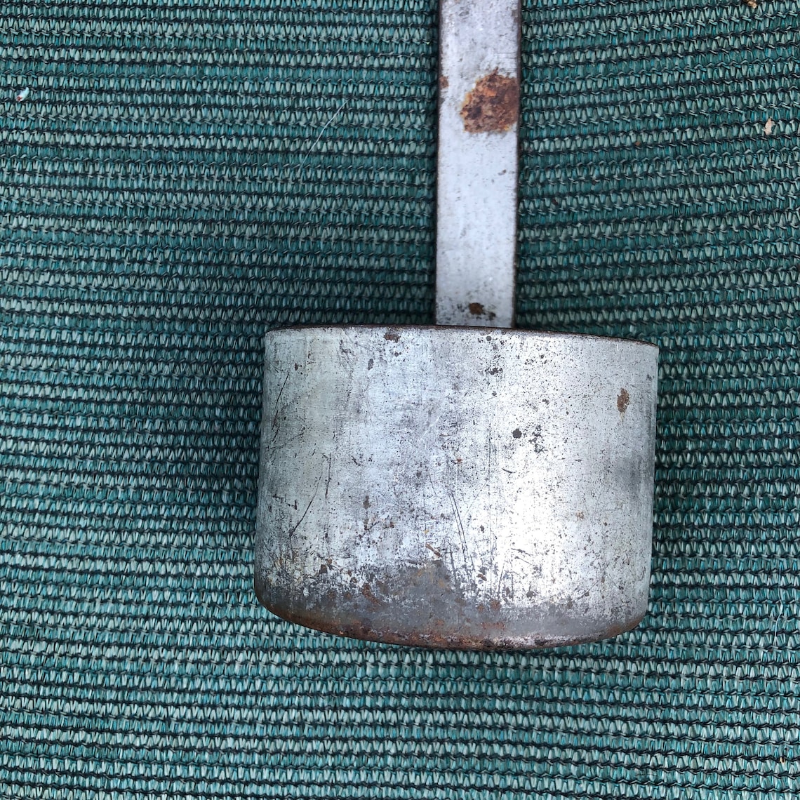 Vintage Primitive Metal Ladle Milk Ladle 1 Pint NYC Approved V-1 Marked ...