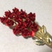 VTG Signed DM 97 Bouquet Dozen Long Stem Red Roses Flower Pin Brooch ...
