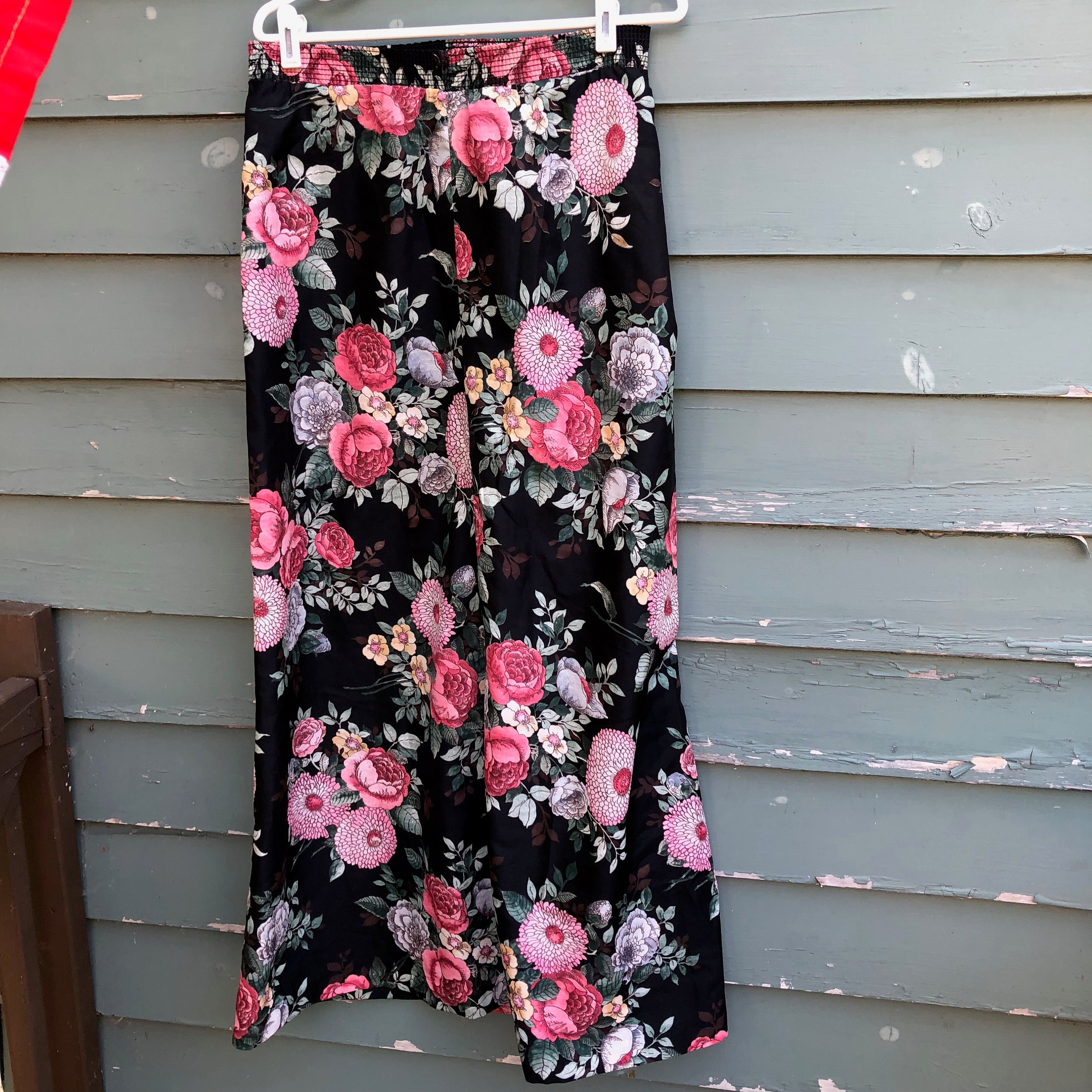 Vintage Edith Flagg Three Flaggs Floral Midi Long Skirt - Etsy