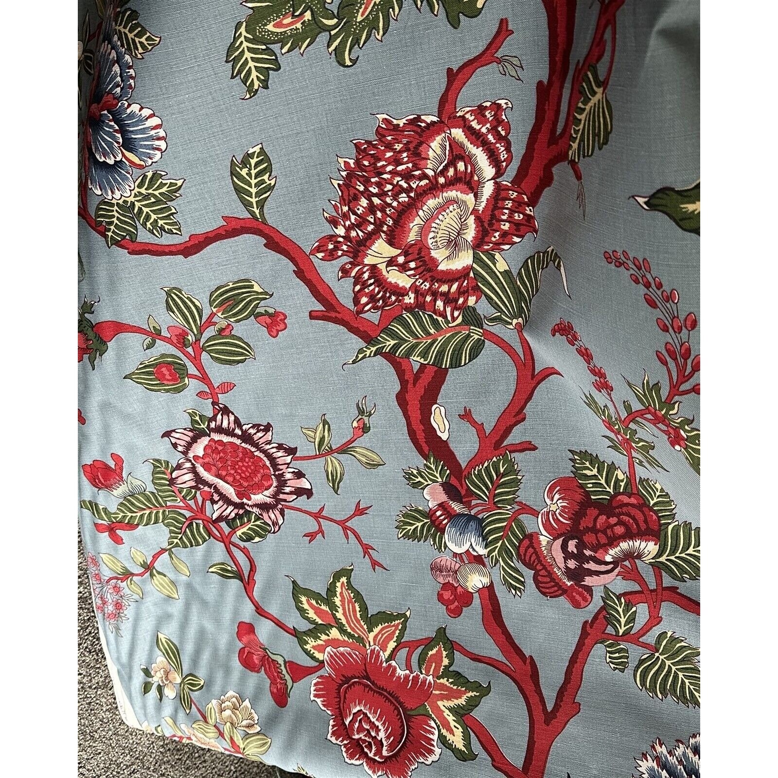 Brunswig and Fils Fabric Remnant G Le Manch Grand Arbre 1994 Floral ...
