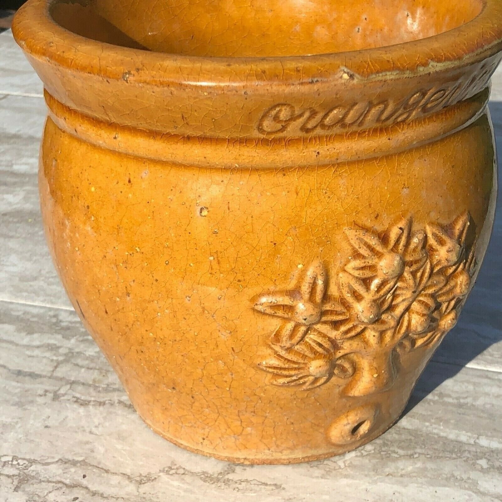 Vintage Pottery Orangerie Planter Pot Orange Tree Shabby Country French ...