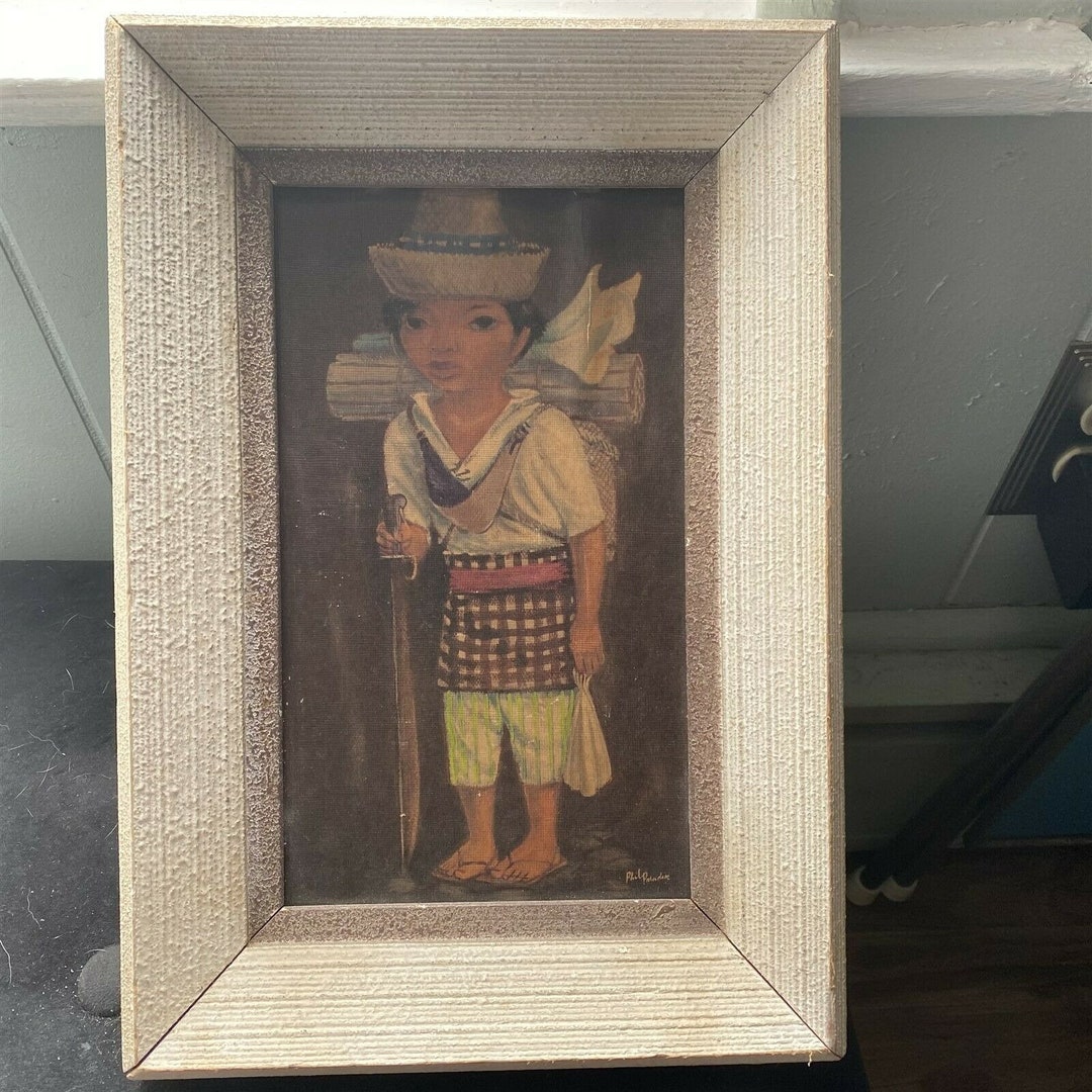 Modernist Framed Print Phil Paradise Boy Tomas Framed Fleck Bros NYC 9 ...