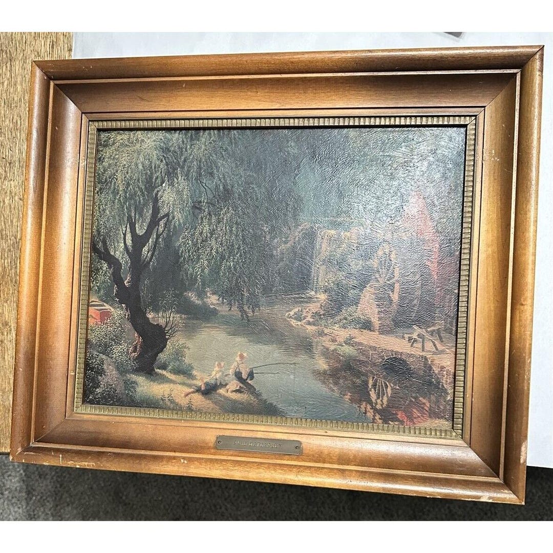 PAUL DETLEFSEN Good Old Days Art Print Wood Frame Americana - Etsy