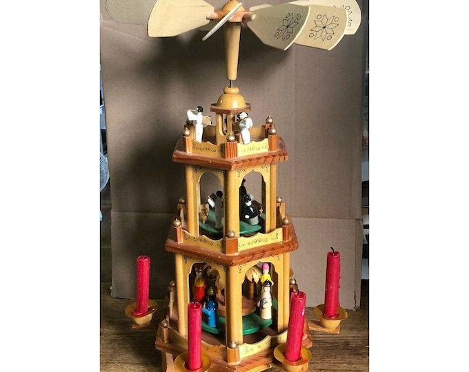 German Christmas Nativity Pyramid WEIHNACHTS Design 7952 3 Tier - Etsy