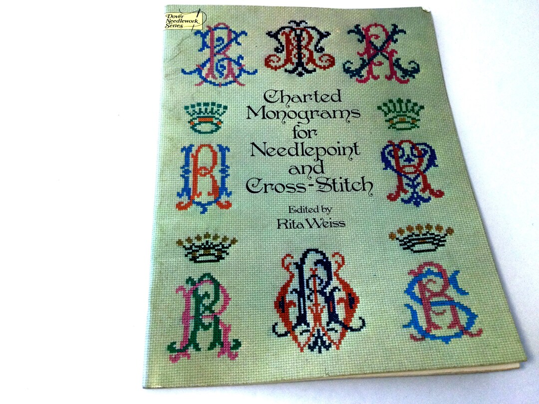 Monograms Fancy Fonts Dover Press Crossstitch Monogram - Etsy