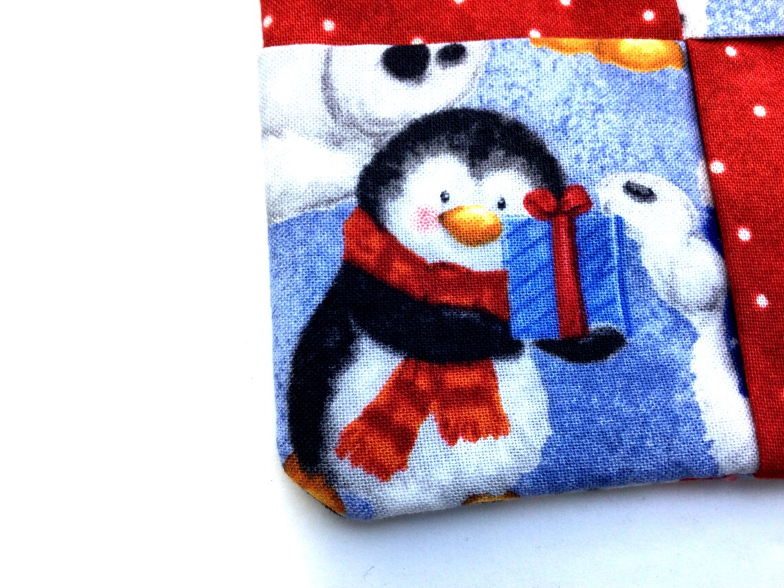 Penguin Coasters Penguin Mug Rugs Christmas Coasters Set of - Etsy