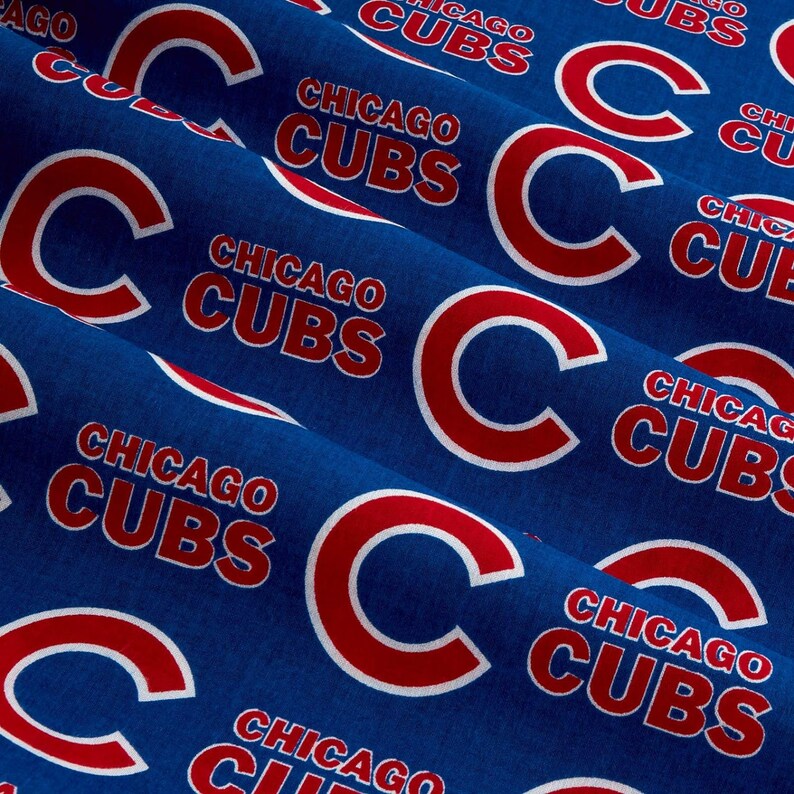 Chicago Cubs Fabric: MLB Licensed Cotton, Quilting & Crafting (one Yard ...
