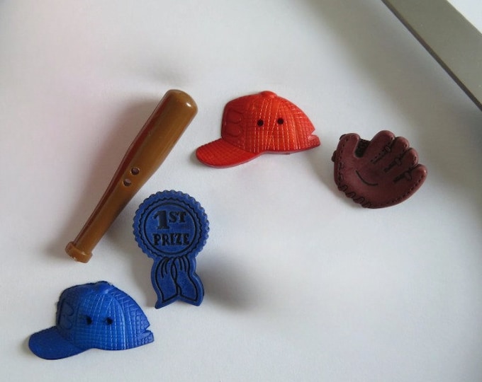 Favorite Findings, Baseball Buttons, Baseball Bat, Baseball Caps ...