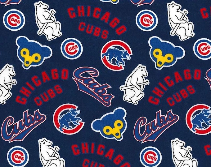 Chicago Cubs (tm) Fabric, Cubbies (tm) Cotton, Fly the W (tm), Wrigley ...