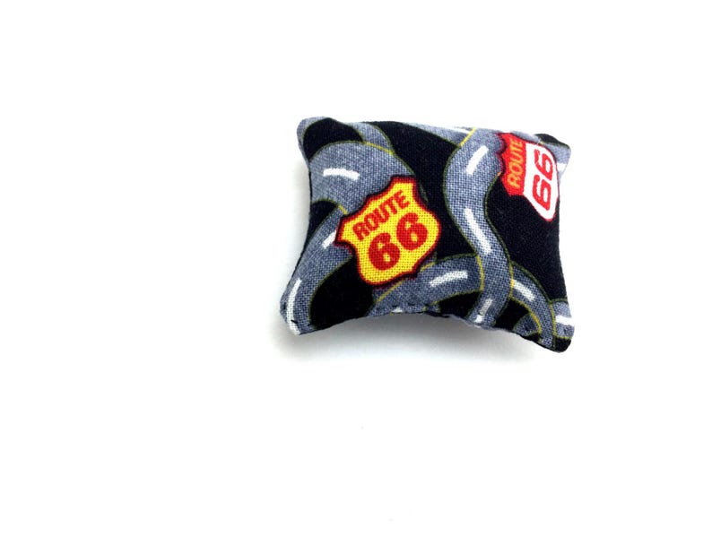 Route 66 Miniature Pillows: Dollhouse Decor, Man Cave, Shadow Box - Etsy