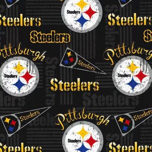 Pittsburgh Steelers tm Fabric, NFL Cotton Fabric, One Yard Only, Here ...