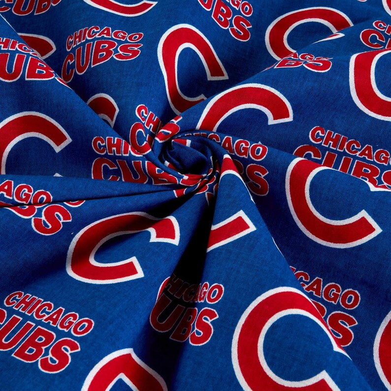 Chicago Cubs Fabric: MLB Licensed Cotton, Quilting & Crafting (one Yard ...
