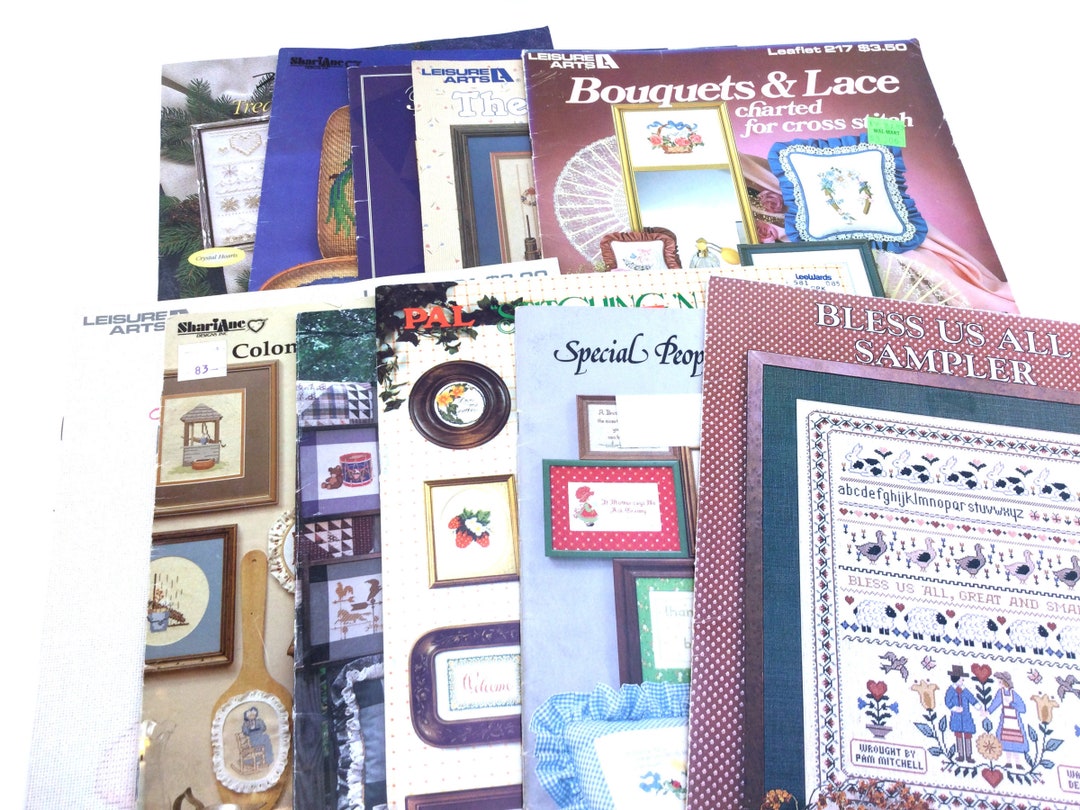 Cross Stitch Patterns, Group of Patterns, Destash Patterns, Sampler ...