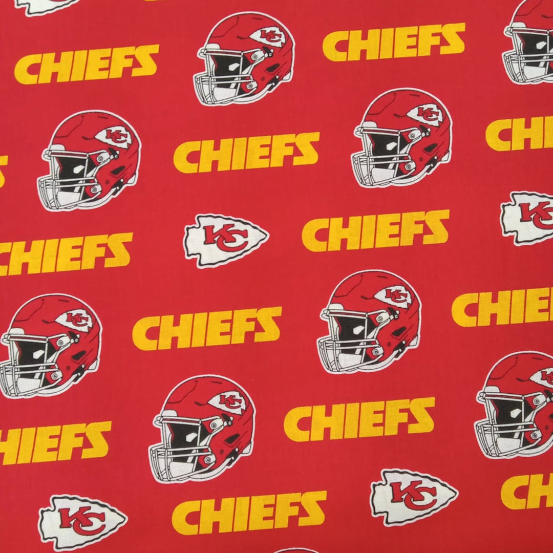 Kansas City Chiefs tm Fabric Remnants, KC Chiefs Kingdom tm, Chiefs tm ...