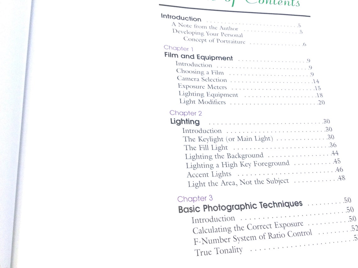 Posing and Lighting Techniques Photography Book Portrait - Etsy