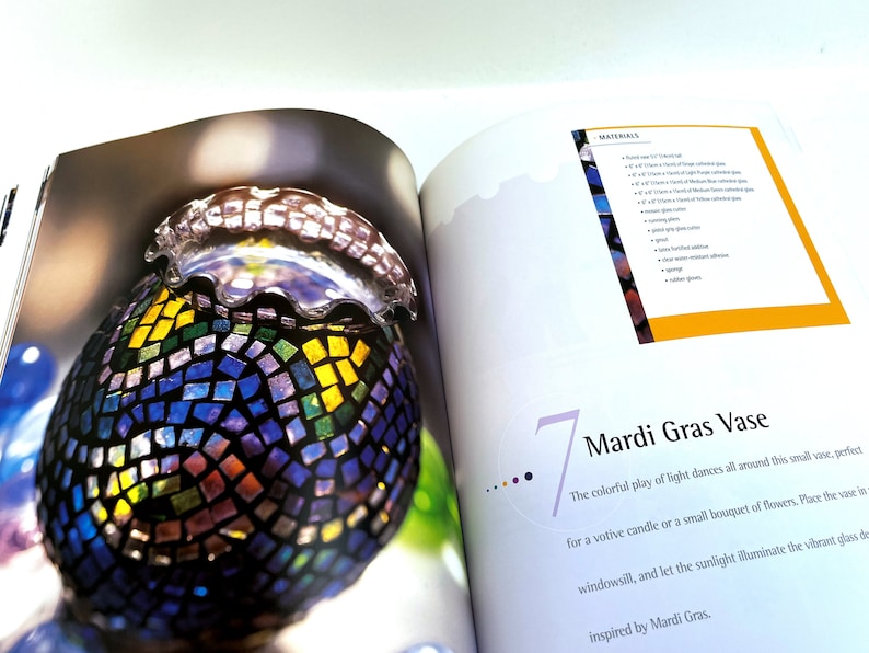 Mosaic Mosaic Books Stained Glass Glass Mosaic How to - Etsy