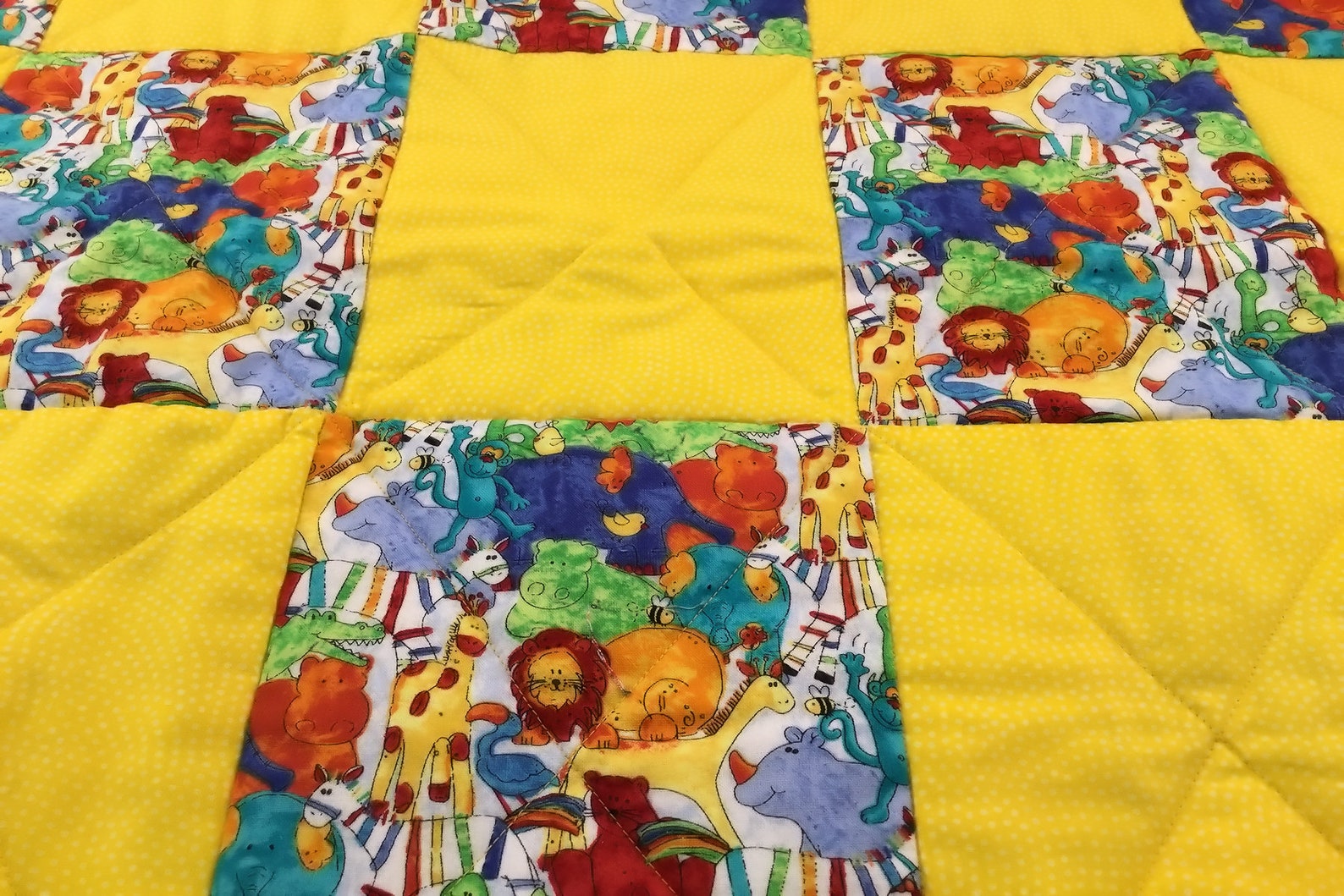 Handmade Baby Quilt Handmade Zoo Quilt Zoo Animals Quilt - Etsy