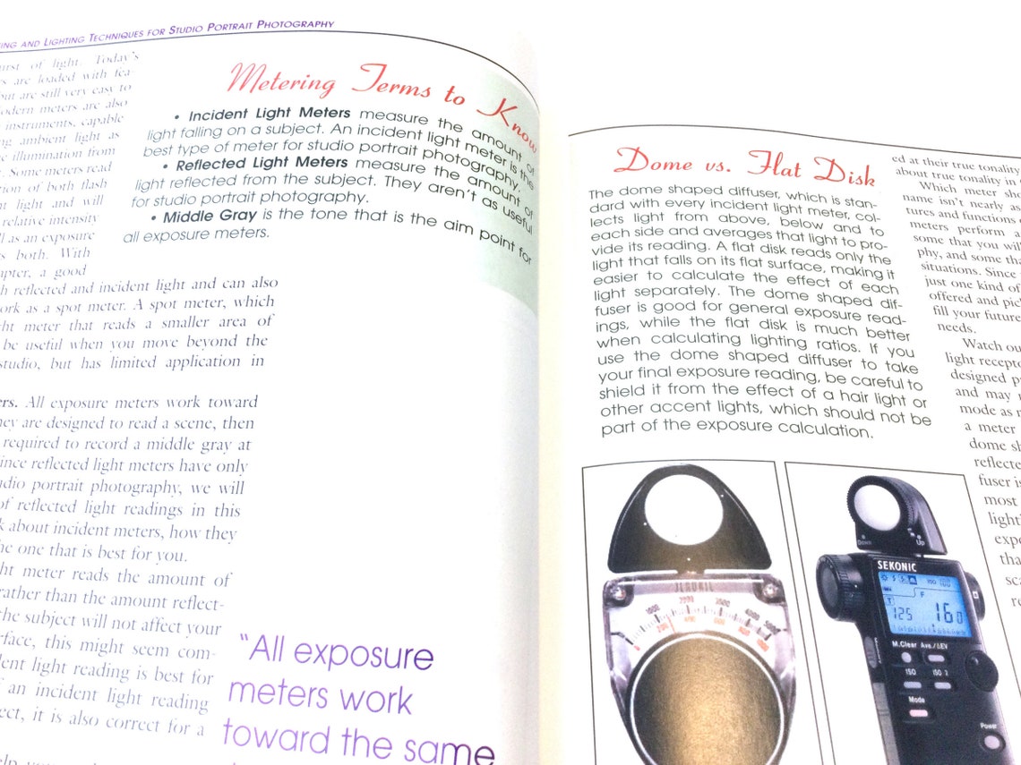 Posing and Lighting Techniques Photography Book Portrait - Etsy