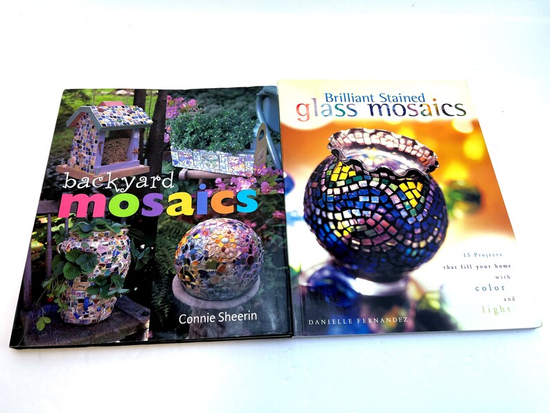 Mosaic Mosaic Books Stained Glass Glass Mosaic How to - Etsy