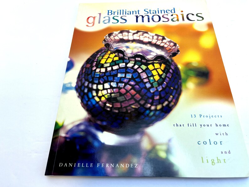 Mosaic Mosaic Books Stained Glass Glass Mosaic How to - Etsy
