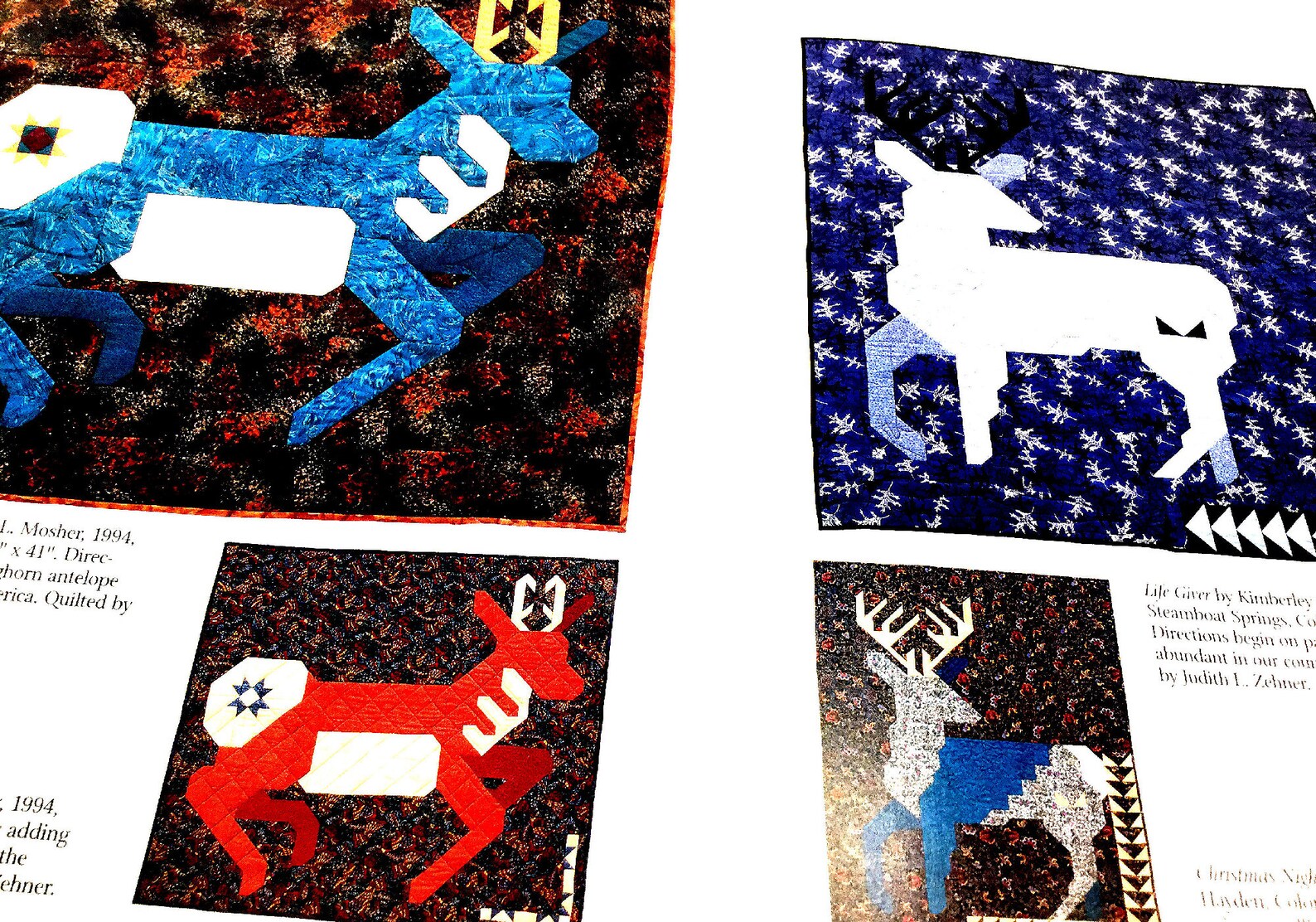 Quilted Legends Animal Quilts House White Birches Quilt | Etsy