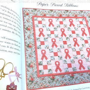 Pink Ribbon Quilts, Breast Cancer, Quilt Pattern, Quilt Book, Sewing ...