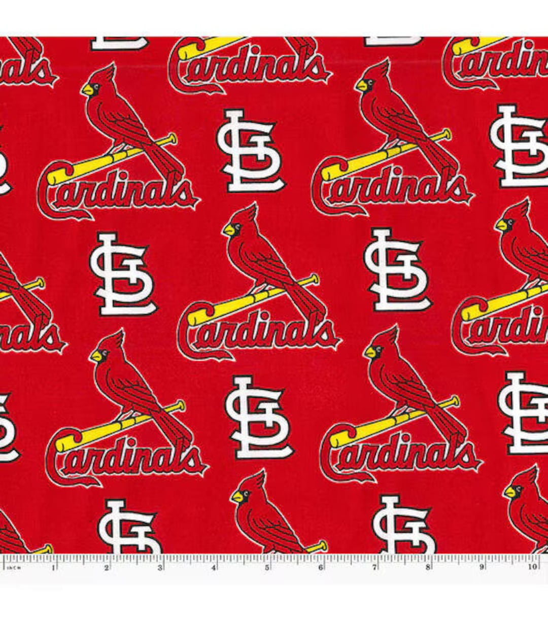 St. Louis Cardinals tm Cotton, STL Cards tm, MLB Baseball Fabric, Bird ...
