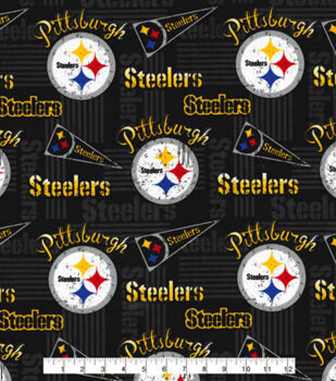 Pittsburgh Steelers TM Fabric, NFL TM Fabric, Football Fabric, Pennant ...