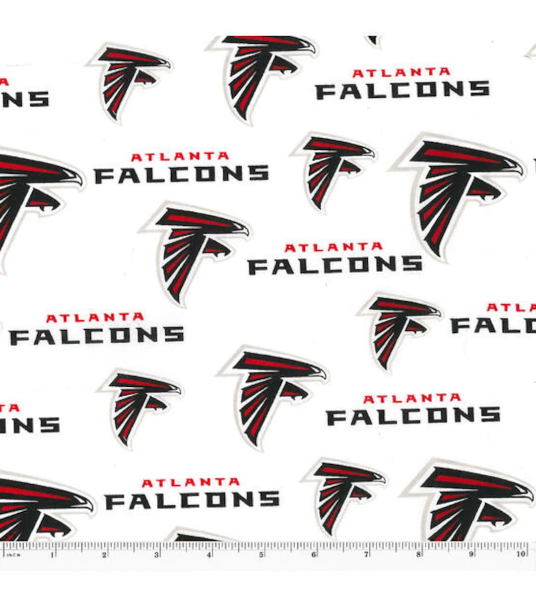 Atlanta Falcons TM Cotton Remnants, NFL Fabric, Football Fabric, Falcon ...