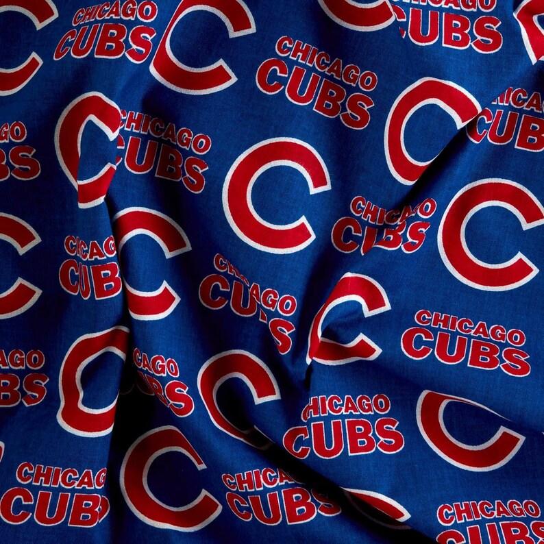 Chicago Cubs Fabric: MLB Licensed Cotton, Quilting & Crafting (one Yard ...