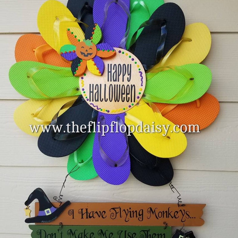 Halloween Flip Flops - Etsy