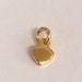 Gold Filled Mini Heart Charm,tiny Heart Charm, Gold Filled Heart ...