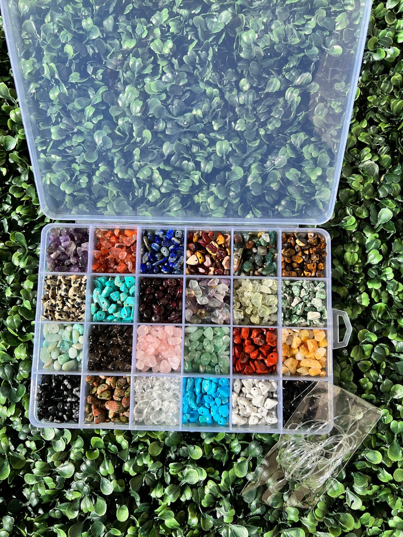 Bulk Crystal Kit, Healing Gemstone Crystal Chip Kit,chakra Beads,stone ...