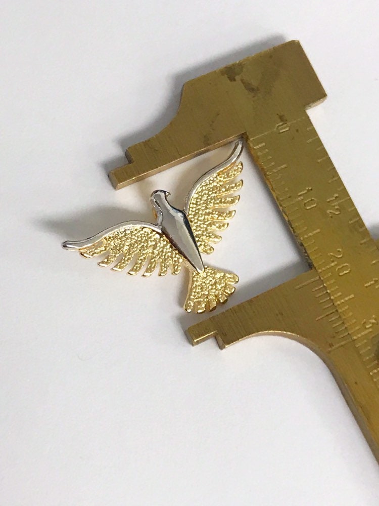 Large Gold Filled Holy Spirit Pendantdove Pendantchristian - Etsy