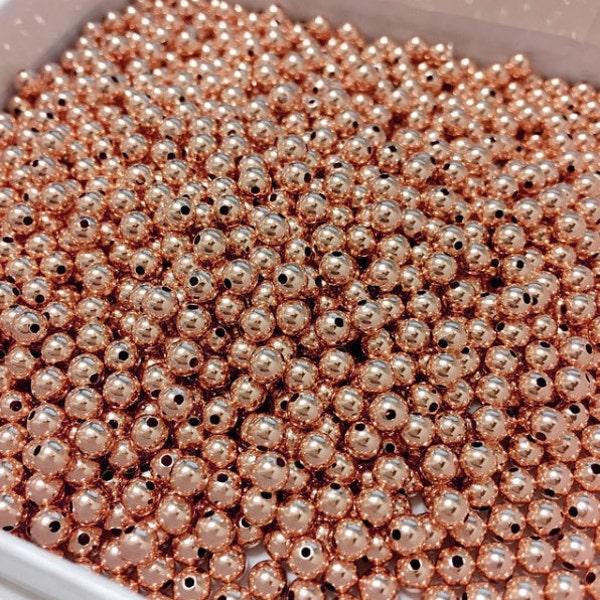Rose Gold Spacer Beads - Etsy