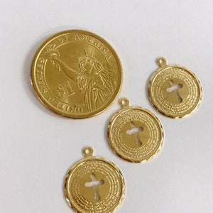 18K Gold Filled Ten Commandments Charm,religious Charms for Jewelry ...