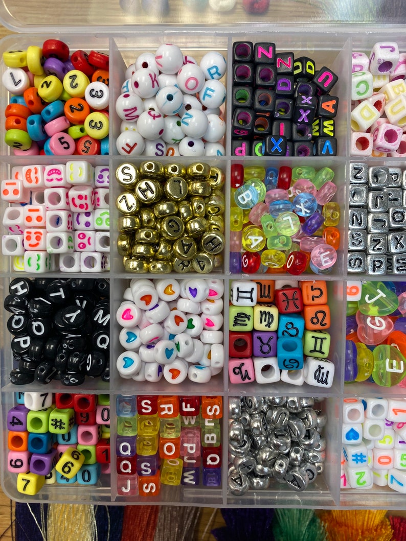 DIY Bracelet Letter Bead Kitarts & Crafts for Kids and - Etsy