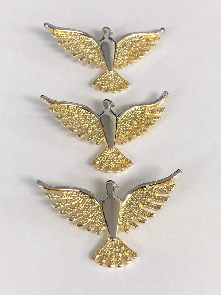 Large Gold Filled Holy Spirit Pendantdove Pendantchristian - Etsy