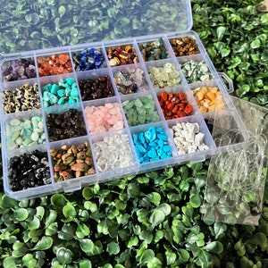 Bulk Crystal Kit, Healing Gemstone Crystal Chip Kit,chakra Beads,stone ...