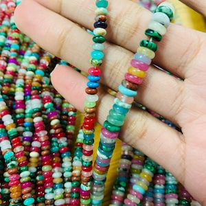 Colorful Disc Spacer Beads, Rondelle Beads, Saucer Beads for Jewelry ...